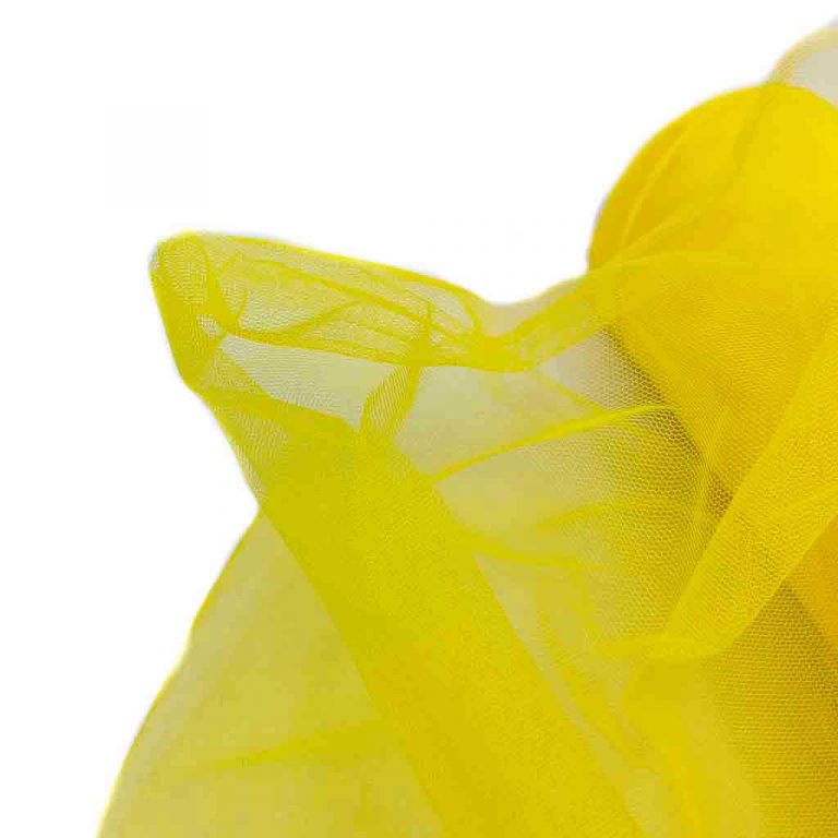 Tela Tul Liso Amarillo - Lanas Garla