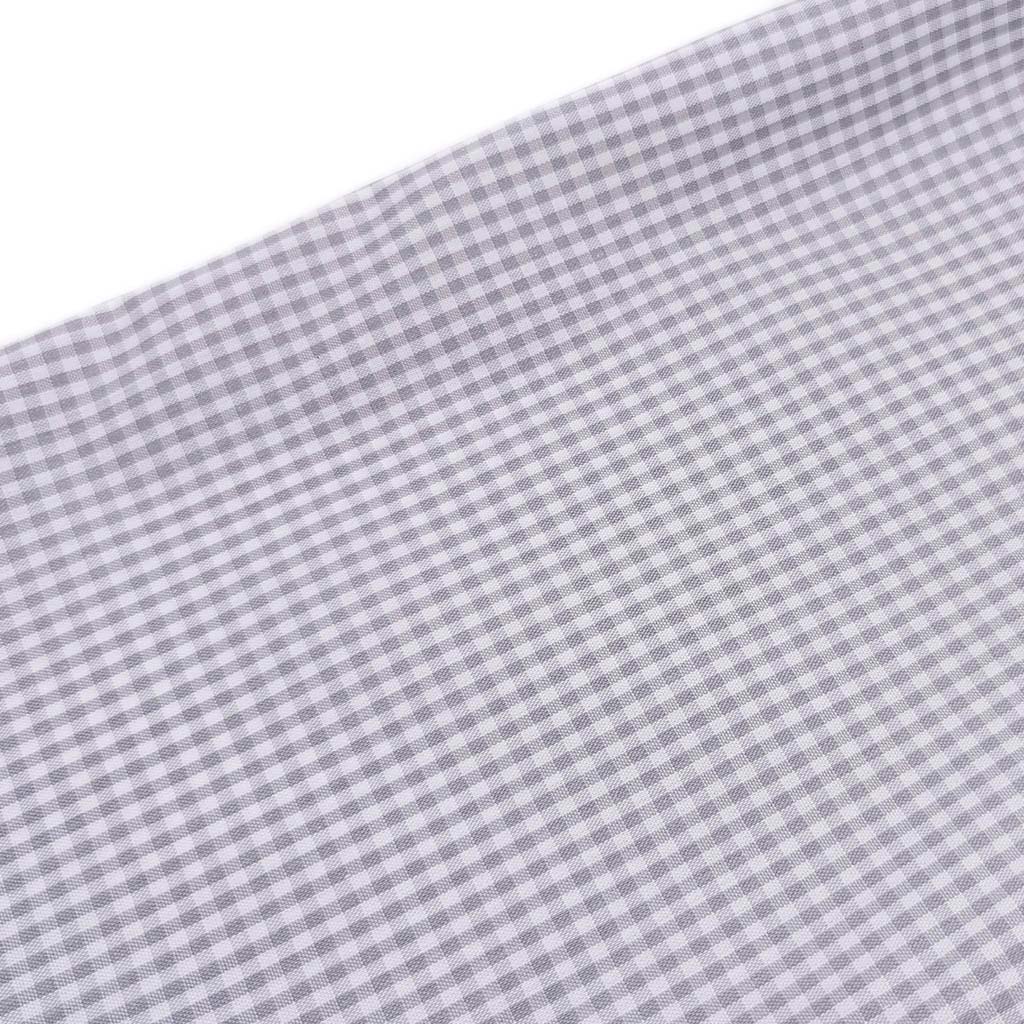 Tela Vichy Cuadros Perla - Lanas Garla